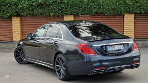 Black Mercedes-Benz S 350 2016 in Vilnius, with an engine capacity of 2.99 L and mileage of 280 thousand km for 22500 €, photo 8 on AUTOMOTO.COM.LV