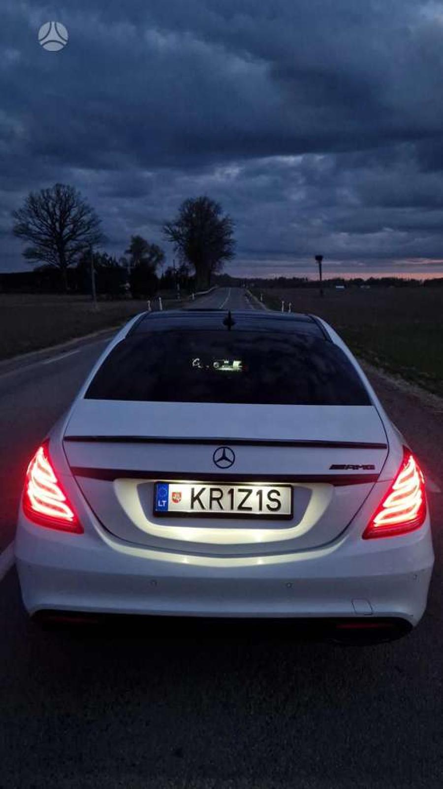Black Mercedes-Benz S 350 2016 in Vilnius, with an engine capacity of 2.99 L and mileage of 280 thousand km for 22500 €, photo 28 on AUTOMOTO.COM.LV