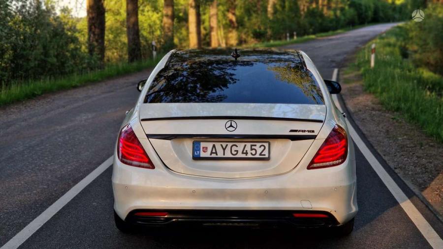 Black Mercedes-Benz S 350 2016 in Vilnius, with an engine capacity of 2.99 L and mileage of 280 thousand km for 22500 €, photo 32 on AUTOMOTO.COM.LV