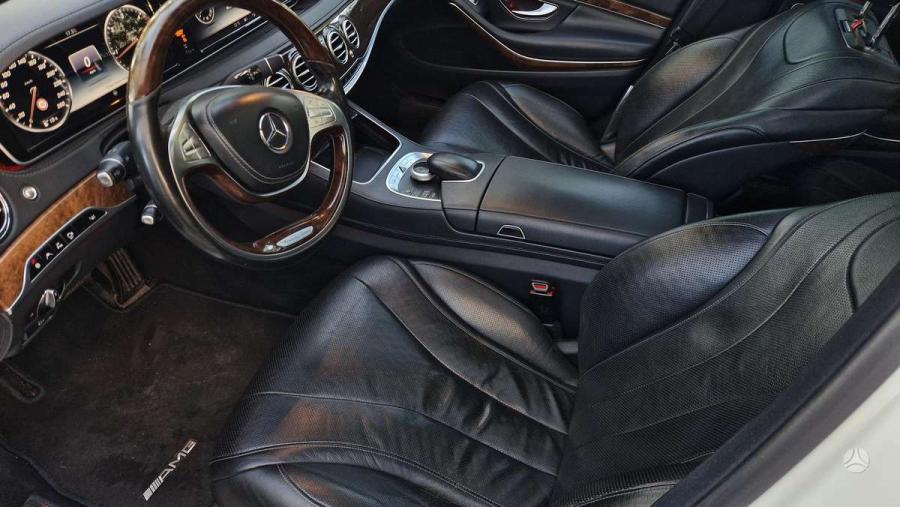 Black Mercedes-Benz S 350 2016 in Vilnius, with an engine capacity of 2.99 L and mileage of 280 thousand km for 22500 €, photo 33 on AUTOMOTO.COM.LV