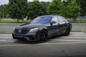 Black Mercedes-Benz S 350 2016 in Vilnius, with an engine capacity of 2.99 L and mileage of 293 thousand km for 27000 €, photo  on AUTOMOTO.COM.LV