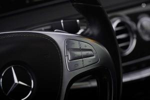 Black Mercedes-Benz S 350 2016 in Vilnius, with an engine capacity of 2.99 L and mileage of 293 thousand km for 27000 €, photo 9 on AUTOMOTO.COM.LV