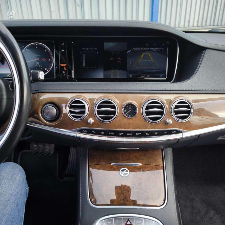 Melns Mercedes-Benz S 350 2016 Viļņa, ar dzinēja tilpumu 2.99 L un nobraukumu 241 tūkst. km par 25000 €, foto 14 vietnē AUTOMOTO.COM.LV