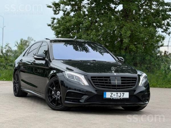 Melns Mercedes-Benz S 350 2017 Rīga, ar dzinēja tilpumu 3.00 L un nobraukumu 0 tūkst. km par 26500 €, foto 1 vietnē AUTOMOTO.COM.LV