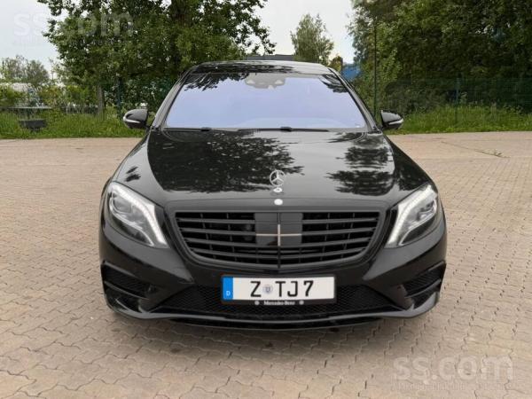 Black Mercedes-Benz S 350 2017 in Riga, with an engine capacity of 3.00 L and mileage of 0 thousand km for 26500 €, photo 8 on AUTOMOTO.COM.LV