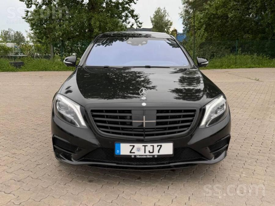 Black Mercedes-Benz S 350 2017 in Riga, with an engine capacity of 3.00 L and mileage of 0 thousand km for 26500 €, photo 9 on AUTOMOTO.COM.LV