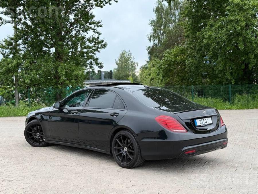 Black Mercedes-Benz S 350 2017 in Riga, with an engine capacity of 3.00 L and mileage of 0 thousand km for 26500 €, photo 11 on AUTOMOTO.COM.LV