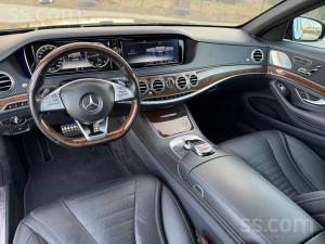 Black Mercedes-Benz S 350 2017 in Riga, with an engine capacity of 3.00 L and mileage of 0 thousand km for 26500 €, photo 13 on AUTOMOTO.COM.LV