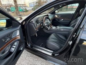 Black Mercedes-Benz S 350 2017 in Riga, with an engine capacity of 3.00 L and mileage of 0 thousand km for 26500 €, photo 16 on AUTOMOTO.COM.LV