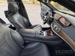 Black Mercedes-Benz S 350 2017 in Riga, with an engine capacity of 3.00 L and mileage of 0 thousand km for 26500 €, photo 21 on AUTOMOTO.COM.LV