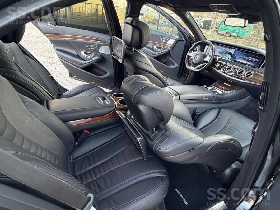Black Mercedes-Benz S 350 2017 in Riga, with an engine capacity of 3.00 L and mileage of 0 thousand km for 26500 €, photo 22 on AUTOMOTO.COM.LV