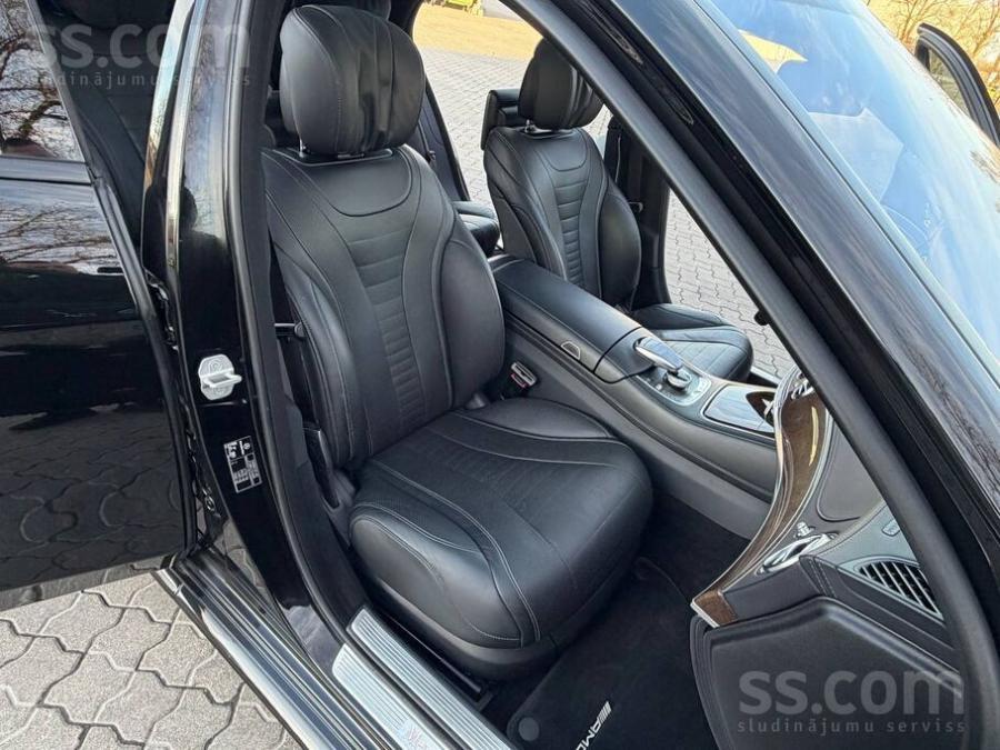 Black Mercedes-Benz S 350 2017 in Riga, with an engine capacity of 3.00 L and mileage of 0 thousand km for 26500 €, photo 25 on AUTOMOTO.COM.LV