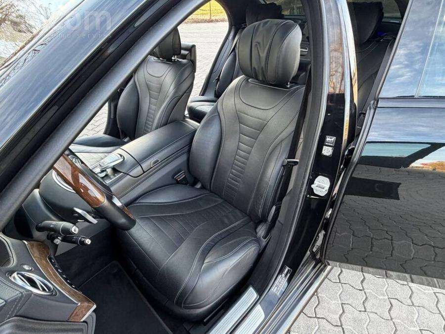 Black Mercedes-Benz S 350 2017 in Riga, with an engine capacity of 3.00 L and mileage of 0 thousand km for 26500 €, photo 26 on AUTOMOTO.COM.LV
