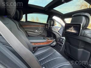 Black Mercedes-Benz S 350 2017 in Riga, with an engine capacity of 3.00 L and mileage of 0 thousand km for 26500 €, photo 29 on AUTOMOTO.COM.LV