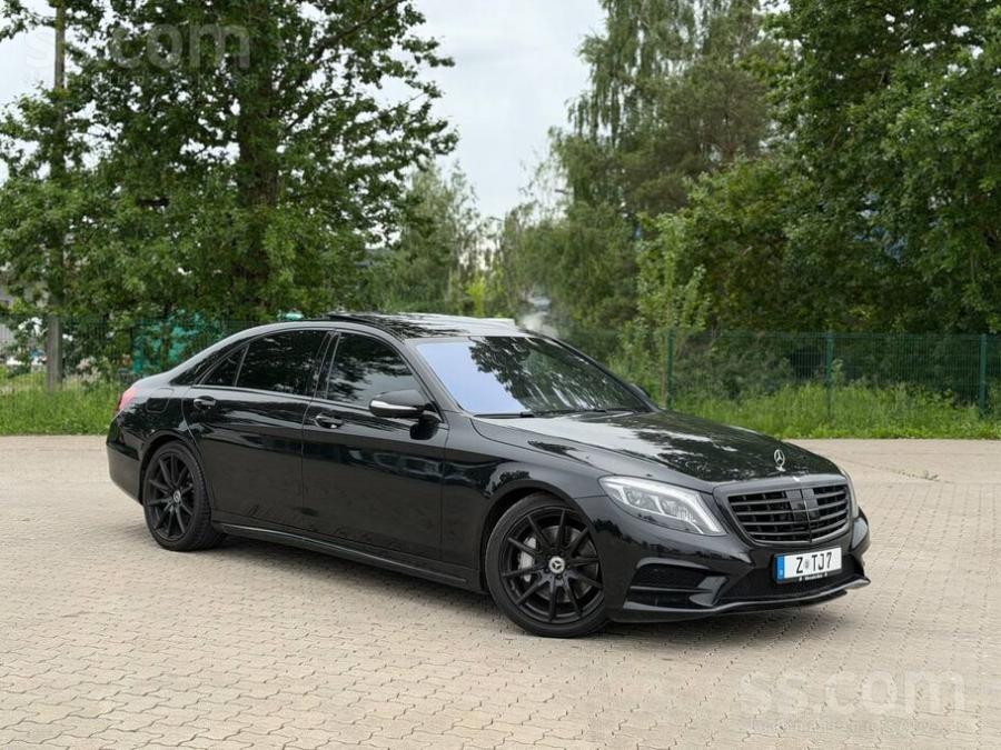 Black Mercedes-Benz S 350 2017 in Riga, with an engine capacity of 3.00 L and mileage of 0 thousand km for 26500 €, photo 30 on AUTOMOTO.COM.LV