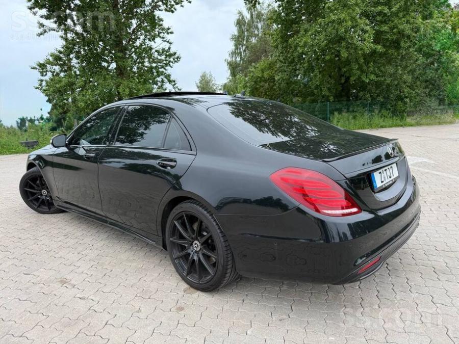 Black Mercedes-Benz S 350 2017 in Riga, with an engine capacity of 3.00 L and mileage of 0 thousand km for 26500 €, photo 31 on AUTOMOTO.COM.LV