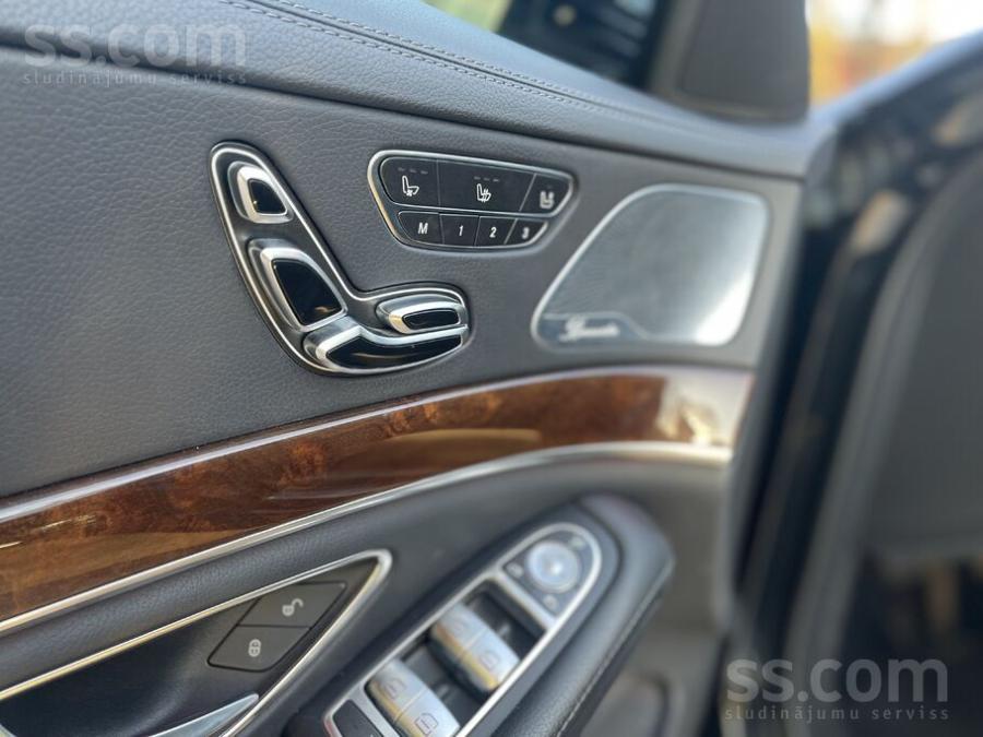 Melns Mercedes-Benz S 350 2017 Liepāja, ar dzinēja tilpumu 3.00 L un nobraukumu 220 tūkst. km par 30500 €, foto 6 vietnē AUTOMOTO.COM.LV