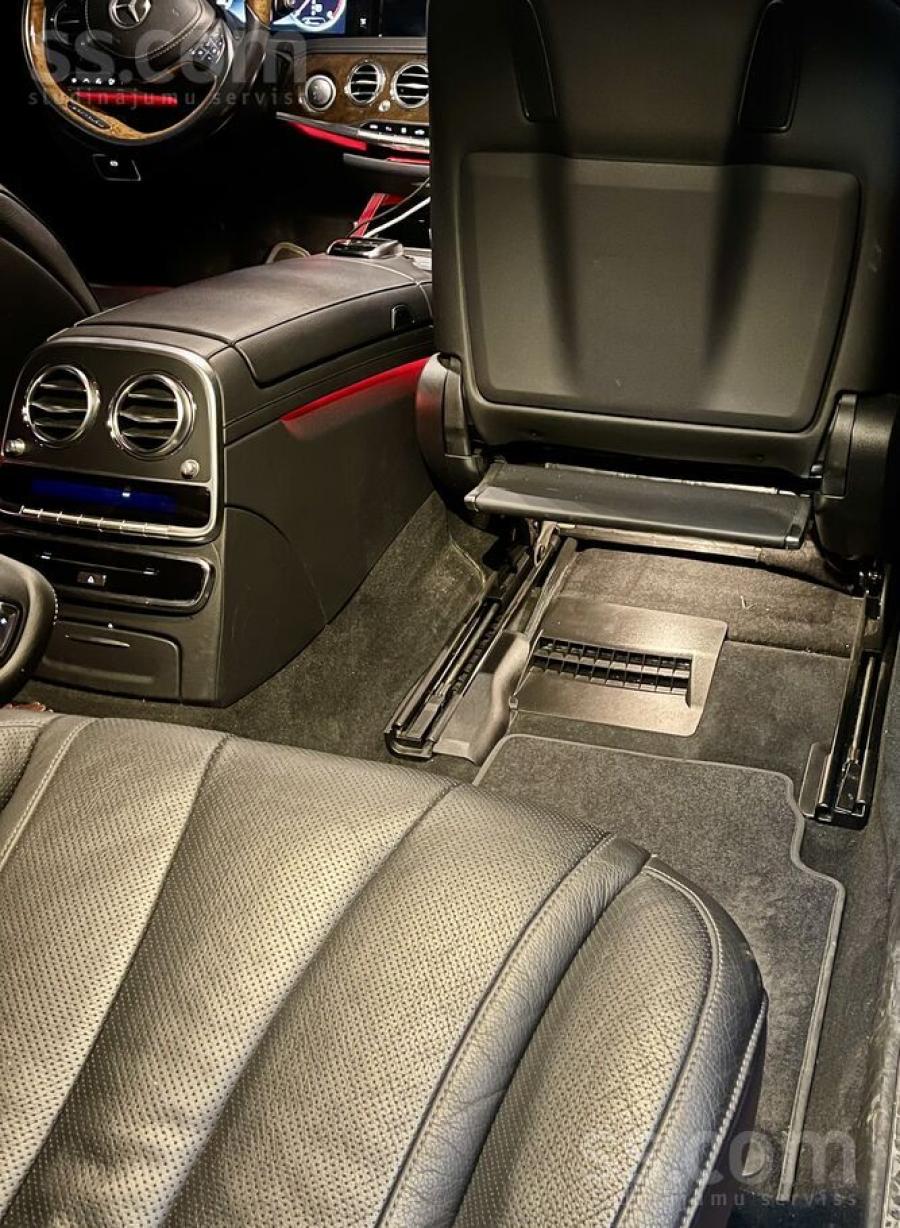 Melns Mercedes-Benz S 350 2017 Liepāja, ar dzinēja tilpumu 3.00 L un nobraukumu 220 tūkst. km par 30500 €, foto 15 vietnē AUTOMOTO.COM.LV