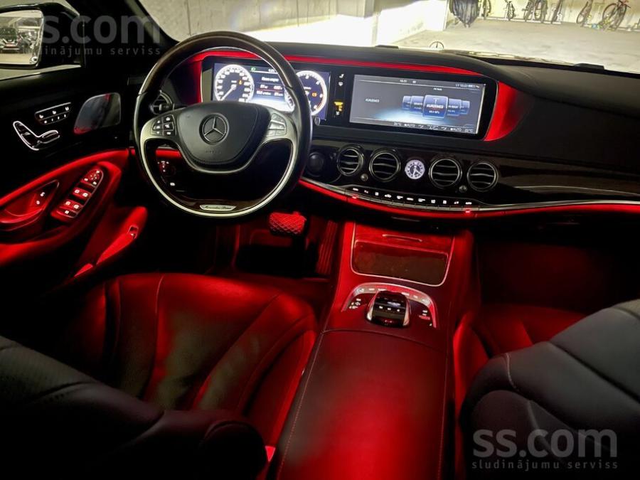 Melns Mercedes-Benz S 350 2017 Liepāja, ar dzinēja tilpumu 3.00 L un nobraukumu 220 tūkst. km par 30500 €, foto 17 vietnē AUTOMOTO.COM.LV