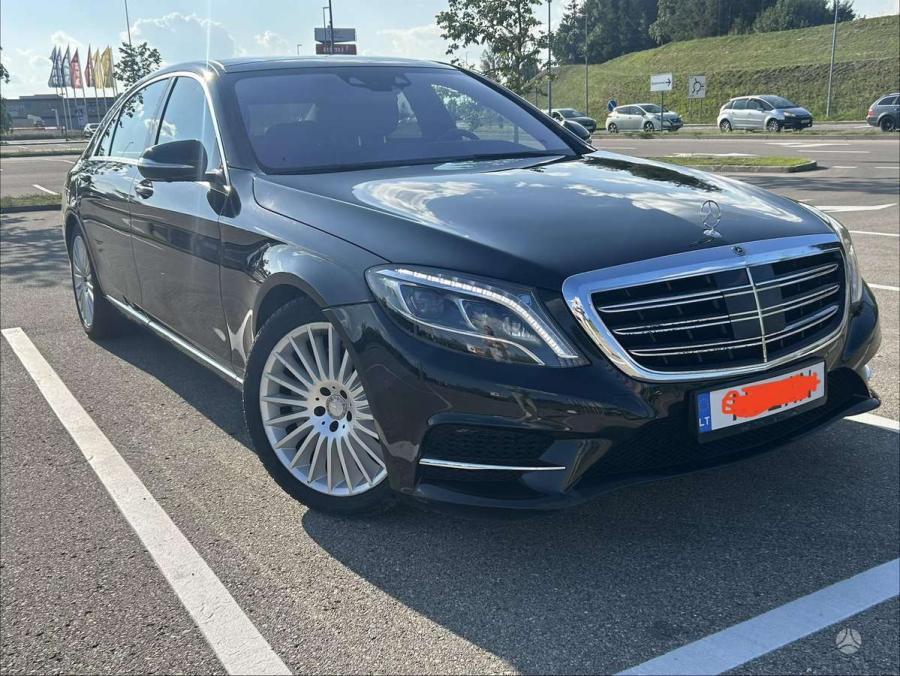 Melns Mercedes-Benz S 350 2017 Viļņa, ar dzinēja tilpumu 2.99 L un nobraukumu 128 tūkst. km par 27000 €, foto 1 vietnē AUTOMOTO.COM.LV