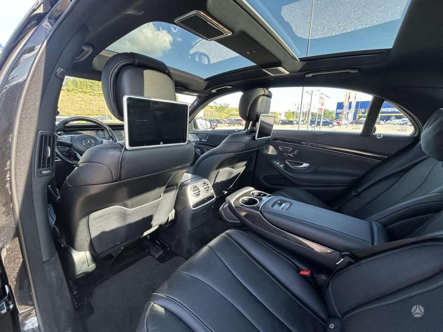 Melns Mercedes-Benz S 350 2017 Viļņa, ar dzinēja tilpumu 2.99 L un nobraukumu 128 tūkst. km par 27000 €, foto 13 vietnē AUTOMOTO.COM.LV