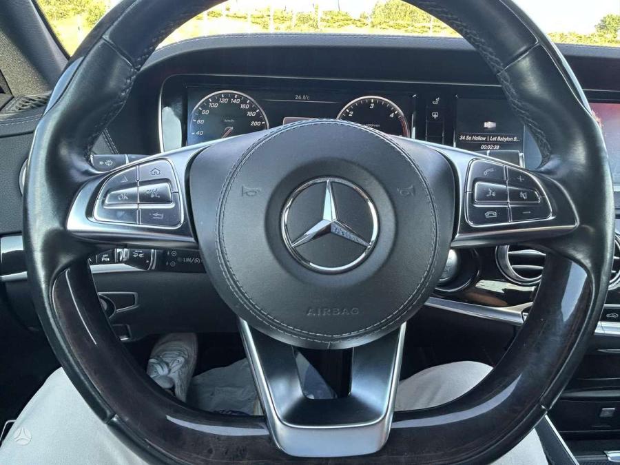 Melns Mercedes-Benz S 350 2017 Viļņa, ar dzinēja tilpumu 2.99 L un nobraukumu 128 tūkst. km par 27000 €, foto 24 vietnē AUTOMOTO.COM.LV