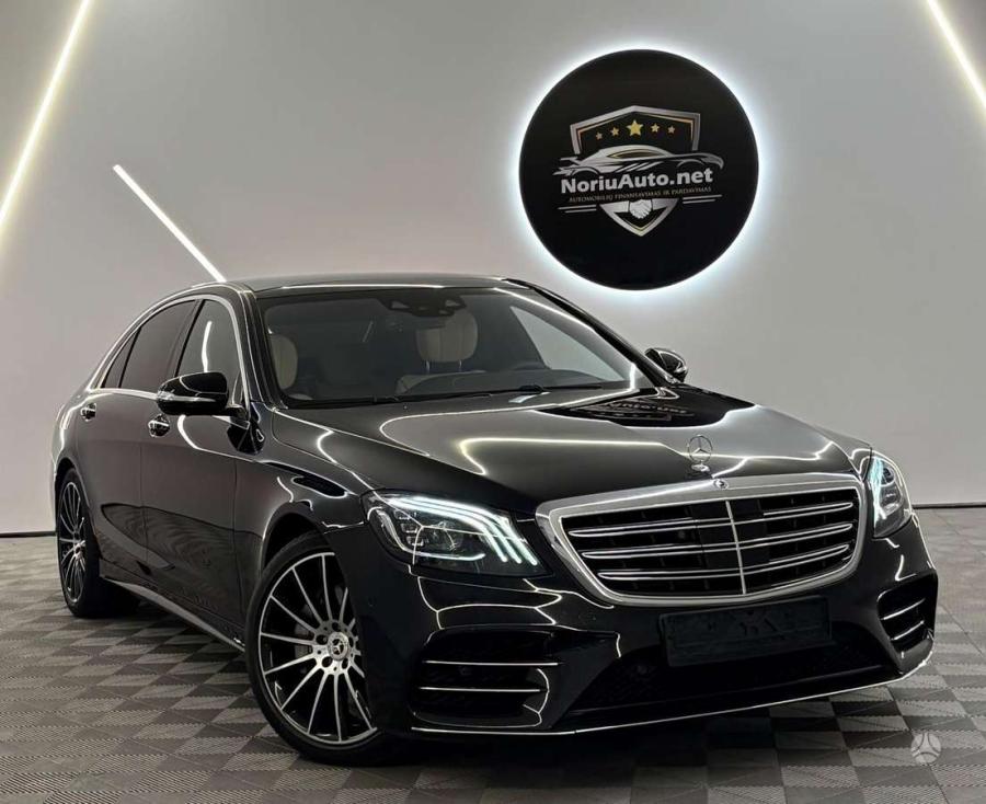 Melns Mercedes-Benz S 350 2018 Marijampole, ar dzinēja tilpumu 2.93 L un nobraukumu 238 tūkst. km par 36999 €, foto 1 vietnē AUTOMOTO.COM.LV