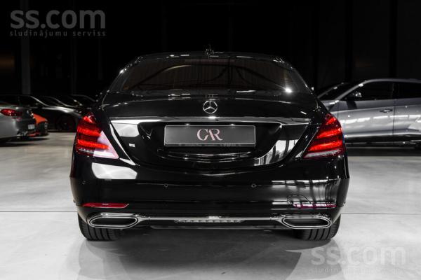 Black Mercedes-Benz S 350 2018 in Riga, with an engine capacity of 3.00 L and mileage of 270 thousand km for 33000 €, photo 5 on AUTOMOTO.COM.LV