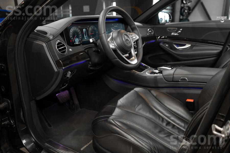 Melns Mercedes-Benz S 350 2018 Rīga, ar dzinēja tilpumu 3.00 L un nobraukumu 270 tūkst. km par 33000 €, foto 10 vietnē AUTOMOTO.COM.LV