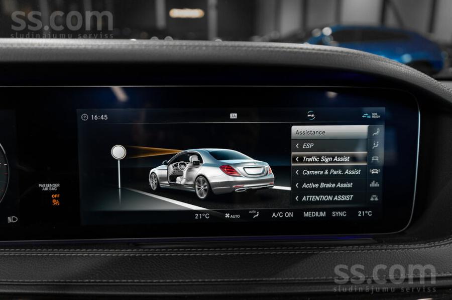 Melns Mercedes-Benz S 350 2018 Rīga, ar dzinēja tilpumu 3.00 L un nobraukumu 270 tūkst. km par 33000 €, foto 24 vietnē AUTOMOTO.COM.LV