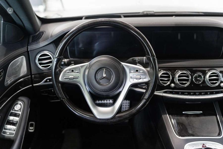 Melns Mercedes-Benz S 350 2018 Viļņa, ar dzinēja tilpumu 2.93 L un nobraukumu 147 tūkst. km par 34900 €, foto 27 vietnē AUTOMOTO.COM.LV