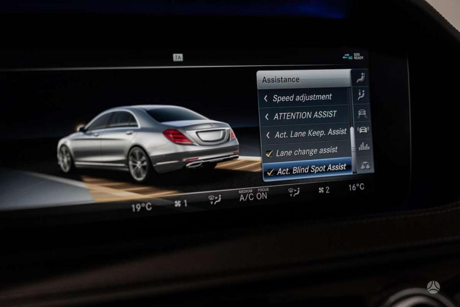 Melns Mercedes-Benz S 350 2018 Viļņa, ar dzinēja tilpumu 2.93 L un nobraukumu 147 tūkst. km par 34900 €, foto 40 vietnē AUTOMOTO.COM.LV