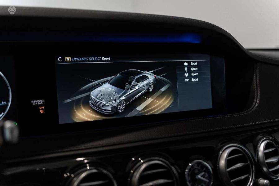 Melns Mercedes-Benz S 350 2018 Viļņa, ar dzinēja tilpumu 2.93 L un nobraukumu 147 tūkst. km par 34900 €, foto 42 vietnē AUTOMOTO.COM.LV