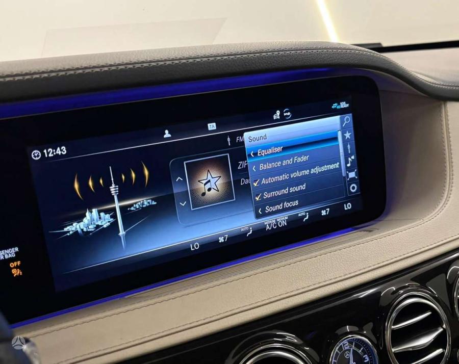 Melns Mercedes-Benz S 350 2018 Marijampole, ar dzinēja tilpumu 2.93 L un nobraukumu 238 tūkst. km par 34750 €, foto 14 vietnē AUTOMOTO.COM.LV