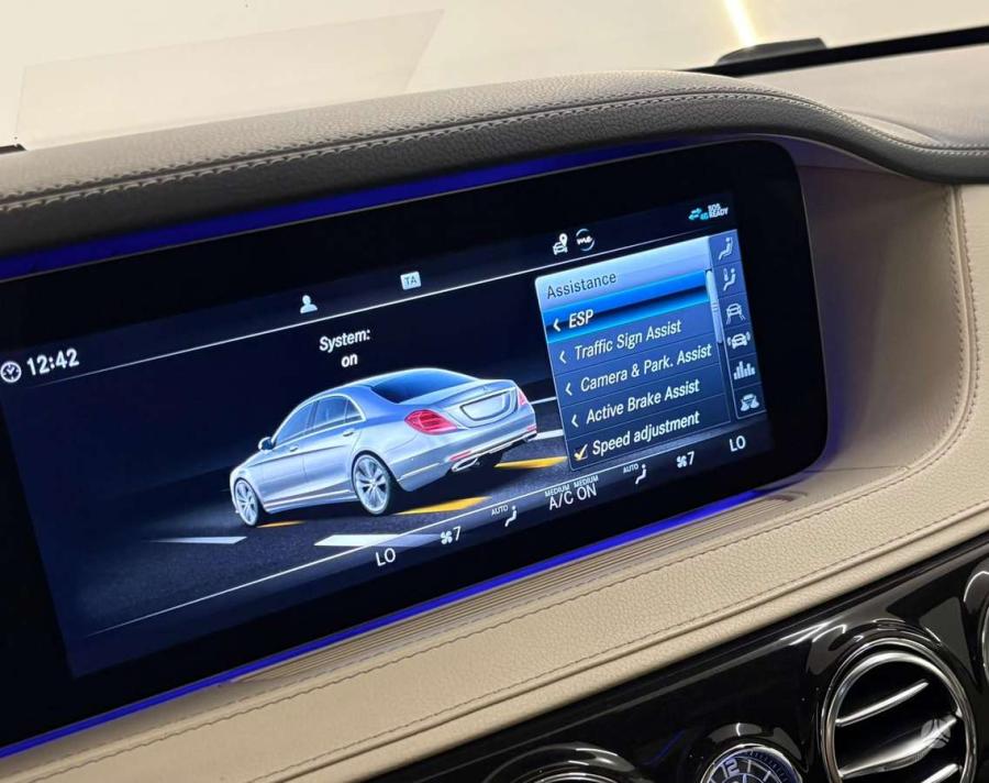 Melns Mercedes-Benz S 350 2018 Marijampole, ar dzinēja tilpumu 2.93 L un nobraukumu 238 tūkst. km par 34750 €, foto 16 vietnē AUTOMOTO.COM.LV