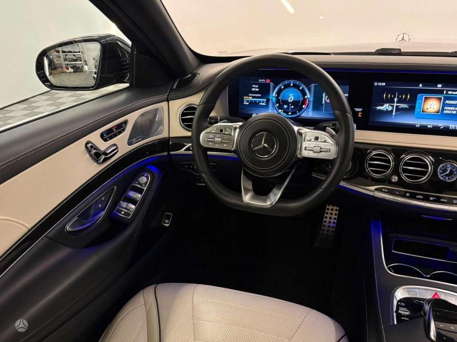Melns Mercedes-Benz S 350 2018 Marijampole, ar dzinēja tilpumu 2.93 L un nobraukumu 238 tūkst. km par 34750 €, foto 25 vietnē AUTOMOTO.COM.LV