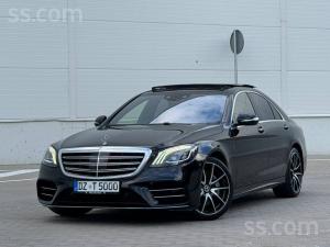 Black Mercedes-Benz S 350 2018 in Riga, with an engine capacity of 3.00 L and mileage of 0 thousand km for 34900 €, photo 1 on AUTOMOTO.COM.LV