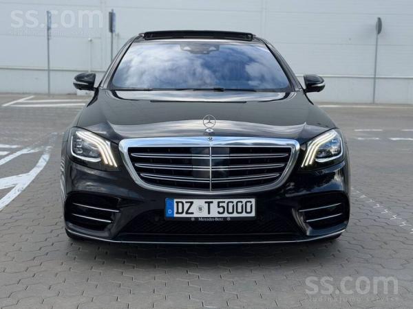 Black Mercedes-Benz S 350 2018 in Riga, with an engine capacity of 3.00 L and mileage of 0 thousand km for 34900 €, photo 6 on AUTOMOTO.COM.LV