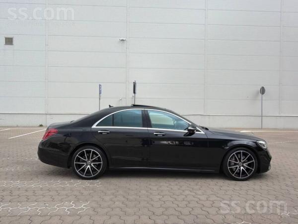 Black Mercedes-Benz S 350 2018 in Riga, with an engine capacity of 3.00 L and mileage of 0 thousand km for 34900 €, photo 8 on AUTOMOTO.COM.LV