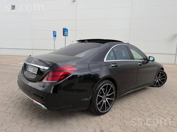 Black Mercedes-Benz S 350 2018 in Riga, with an engine capacity of 3.00 L and mileage of 0 thousand km for 34900 €, photo 11 on AUTOMOTO.COM.LV