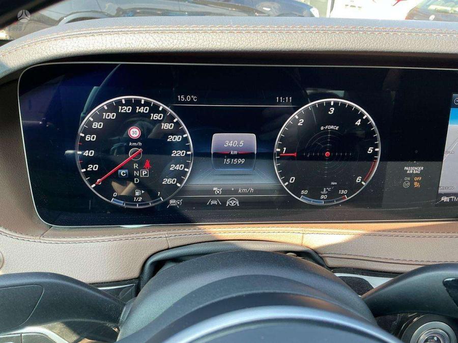 Черный Мерседес С 350 2019 в Вильнюс, объемом двигателя 2.93 л и пробегом 152 тыс. км за 41190 €, фото 10 на AUTOMOTO.COM.LV