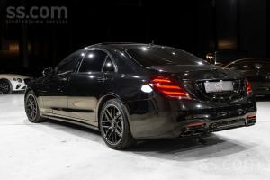 Black Mercedes-Benz S 350 2020 in Riga, with an engine capacity of 3.00 L and mileage of 47 thousand km for 67000 €, photo 6 on AUTOMOTO.COM.LV