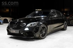 Black Mercedes-Benz S 350 2020 in Riga, with an engine capacity of 3.00 L and mileage of 47 thousand km for 66000 €, photo  on AUTOMOTO.COM.LV