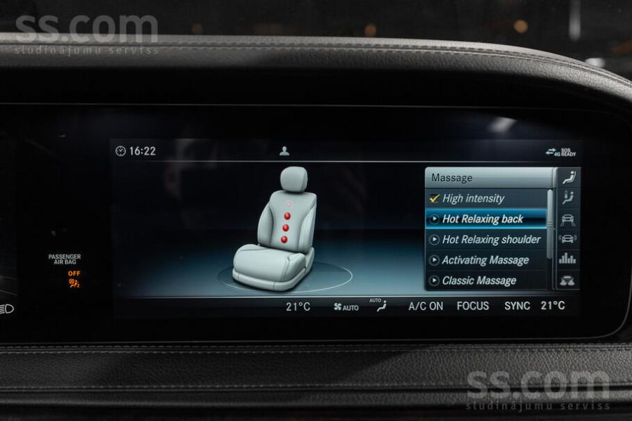 Melns Mercedes-Benz S 350 2020 Rīga, ar dzinēja tilpumu 3.00 L un nobraukumu 47 tūkst. km par 66000 €, foto 29 vietnē AUTOMOTO.COM.LV