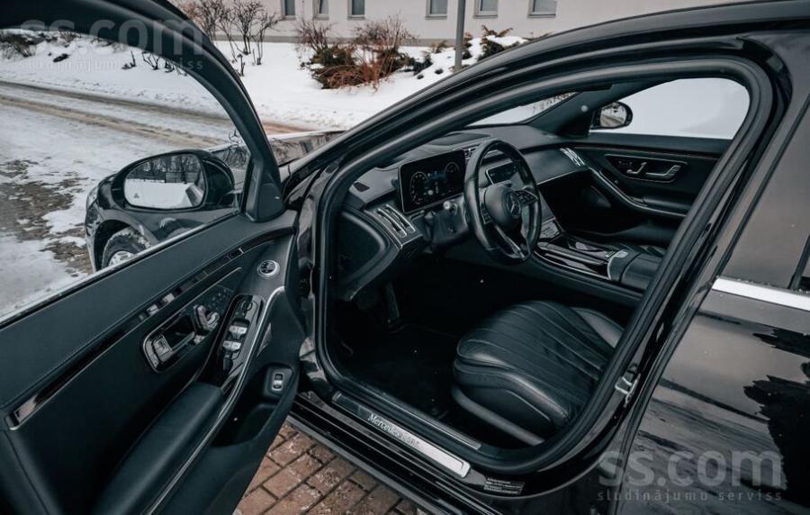 Melns Mercedes-Benz S 350 2021 Rīga, ar dzinēja tilpumu 3.00 L un nobraukumu 94 tūkst. km par 69900 €, foto 6 vietnē AUTOMOTO.COM.LV