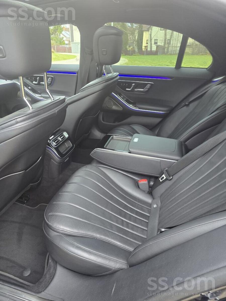Melns Mercedes-Benz S 350 2021 Rīga, ar dzinēja tilpumu 3.00 L un nobraukumu 94 tūkst. km par 69900 €, foto 8 vietnē AUTOMOTO.COM.LV