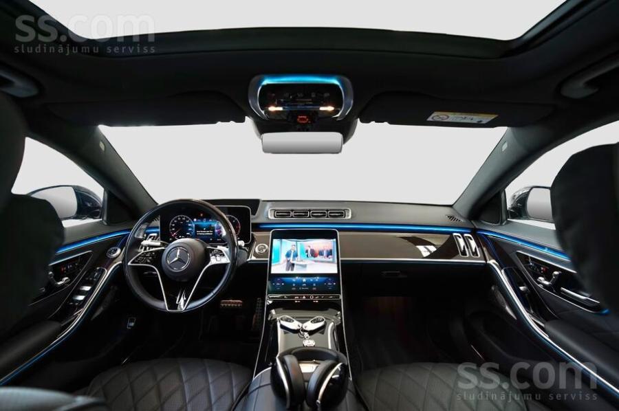 Melns Mercedes-Benz S 350 2025 Rīga, ar dzinēja tilpumu 3.00 L un nobraukumu 32 tūkst. km par 101900 €, foto 7 vietnē AUTOMOTO.COM.LV