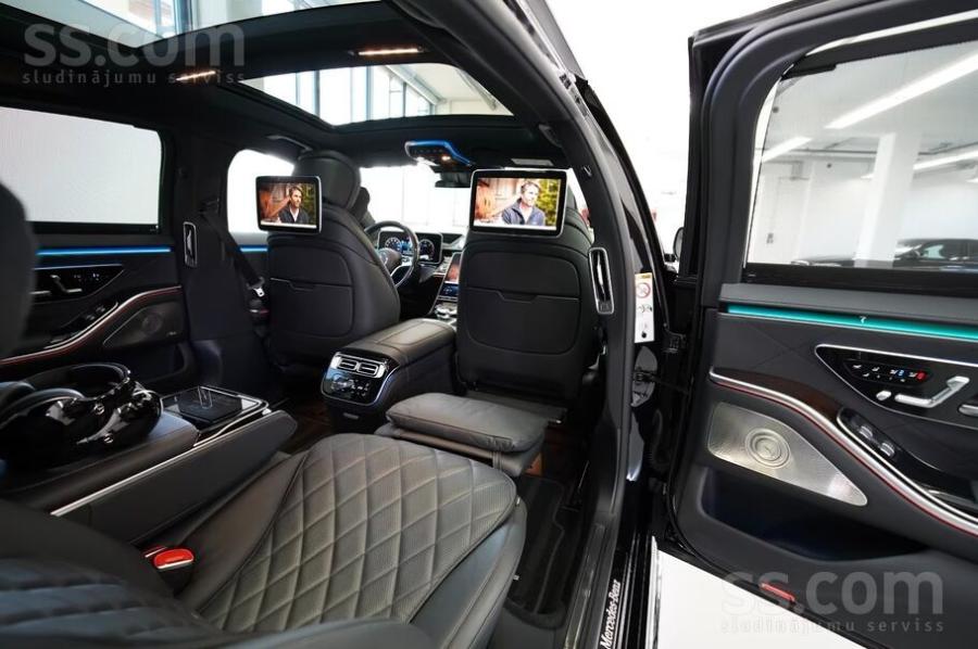 Melns Mercedes-Benz S 350 2025 Rīga, ar dzinēja tilpumu 3.00 L un nobraukumu 32 tūkst. km par 101900 €, foto 12 vietnē AUTOMOTO.COM.LV