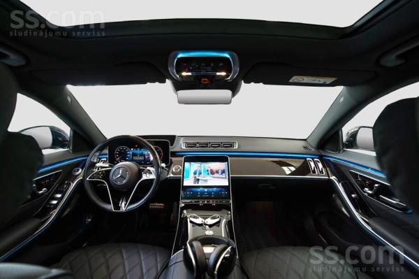 Melns Mercedes-Benz S 350 2025 Rīga, ar dzinēja tilpumu 3.00 L un nobraukumu 32 tūkst. km par 101900 €, foto 6 vietnē AUTOMOTO.COM.LV