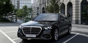 Melns Mercedes-Benz S 350 2026 Rīga, ar dzinēja tilpumu 2.99 L un nobraukumu 0 tūkst. km par 140360 €, foto  vietnē AUTOMOTO.COM.LV